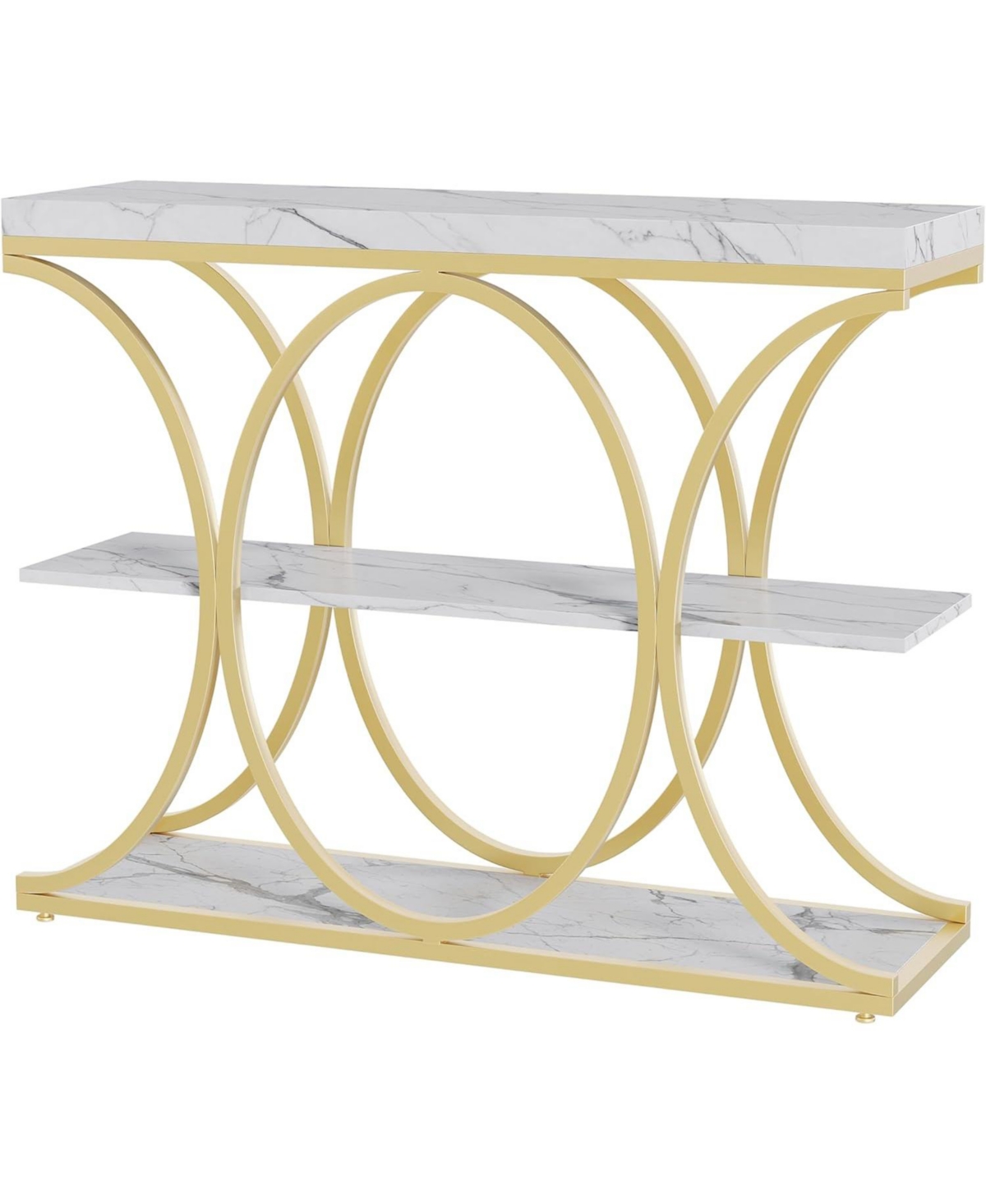 Click here for gaomon 3-Tier Farmhouse Narrow Console Table  ... prices