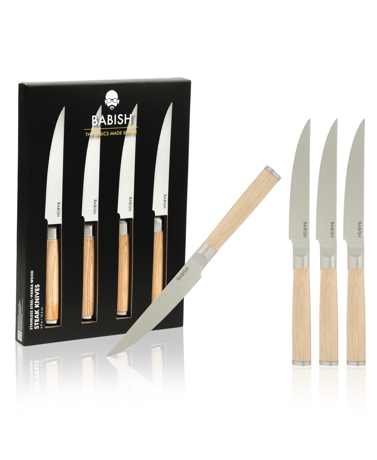 Click here for Babish 4-Piece 1.4116 German Stainless Steel Steak... prices