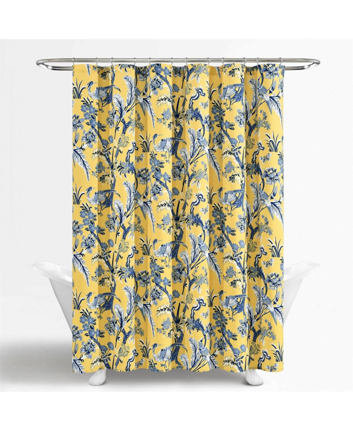 Click here for Slickblue Exotic Birds Floral Polyester Shower Cur... prices