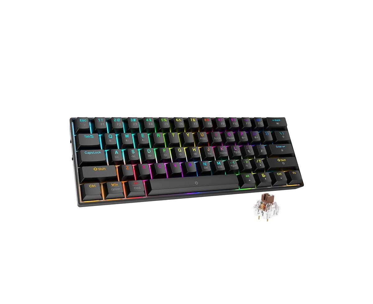 Click here for Risokeys 61-Key Mechanical Keyboard  Tri-Mode Blue... prices