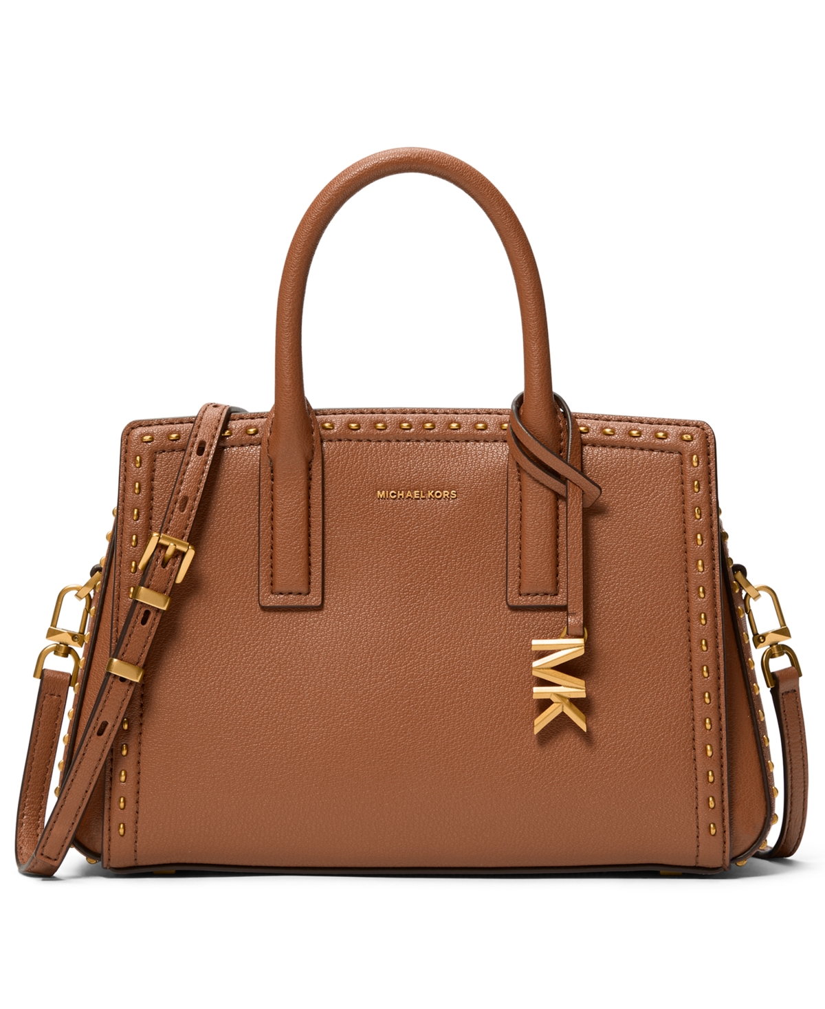 Click here for Michael Kors Laila Center Zip Small Satchel Bag -... prices