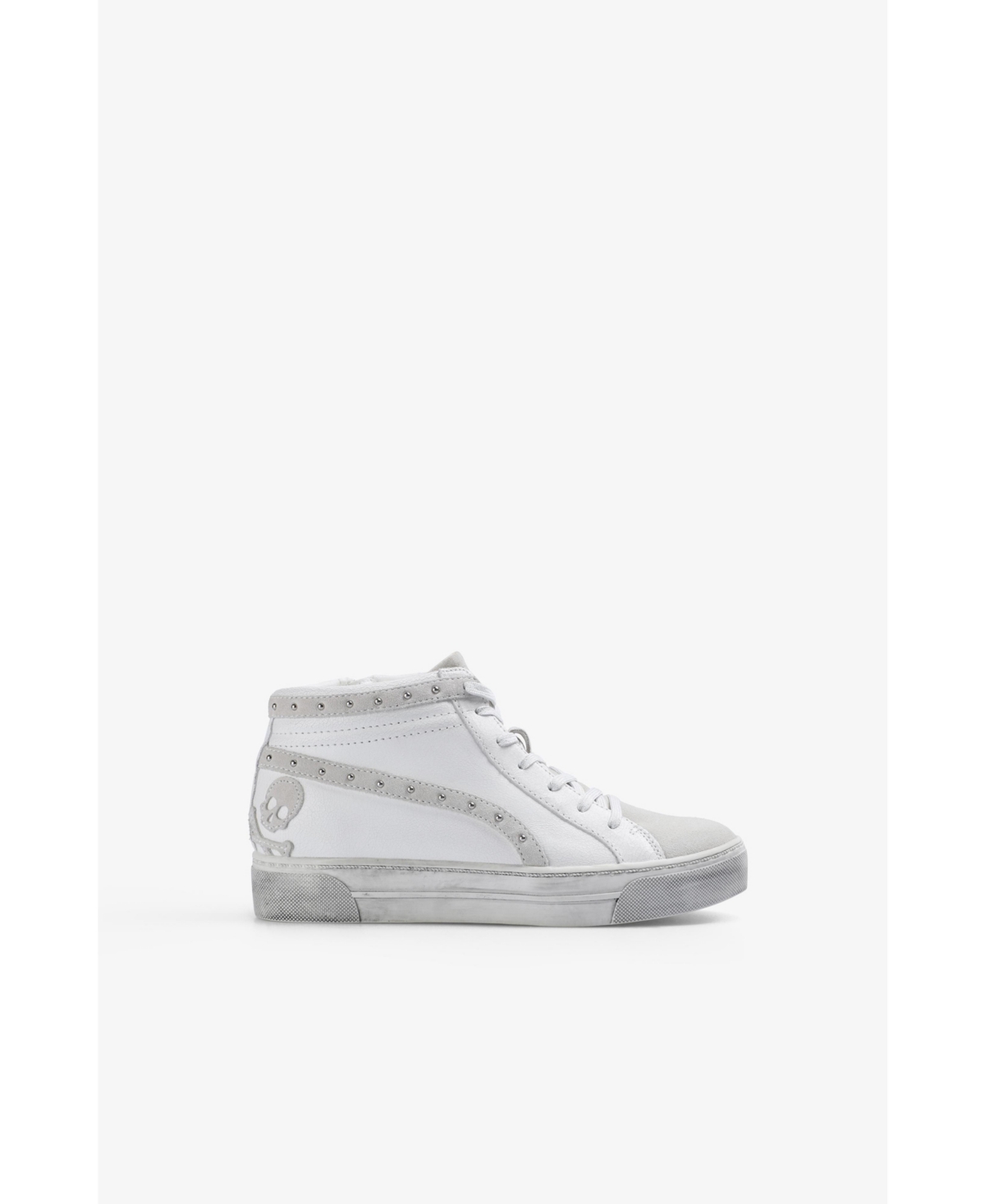 Click here for Scalpers Womens Studs High Sneakers - Offwhite prices