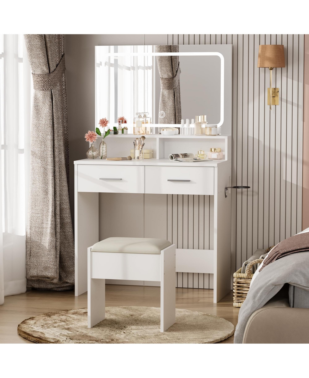 Click here for gaomon Vanity Set with 3-Color Adjustable Led Mirr... prices