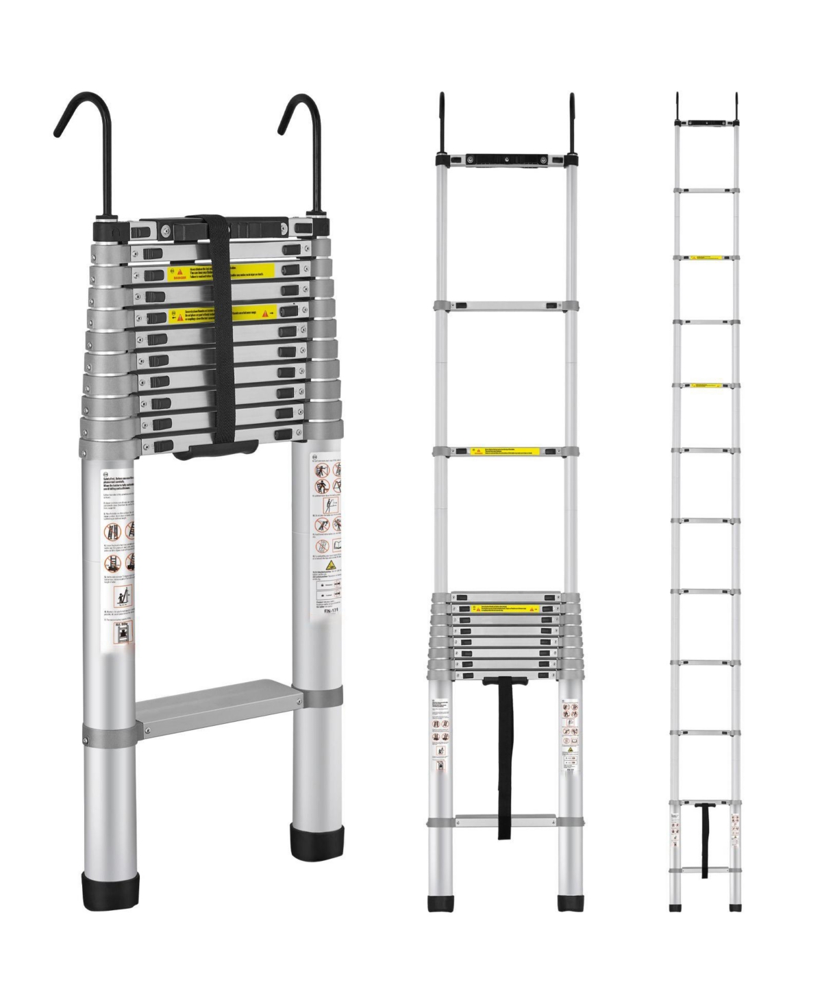 Click here for Mecale 15 ft Telescoping Ladder  Aluminum Multi-Bu... prices