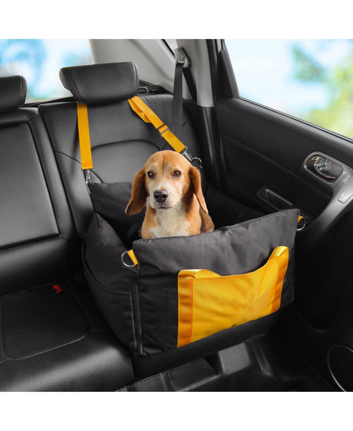 Click here for Cozito Waterproof Dog Car Booster Seat Side Handle... prices