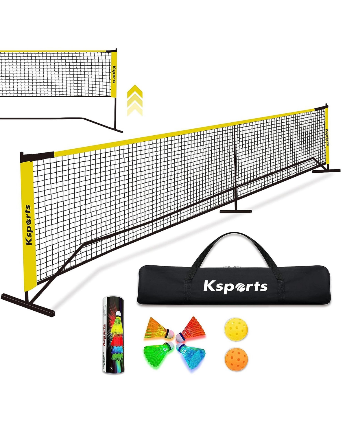 Click here for Ksports Pickleball Set 22 Net  Led Shuttlecocks  C... prices