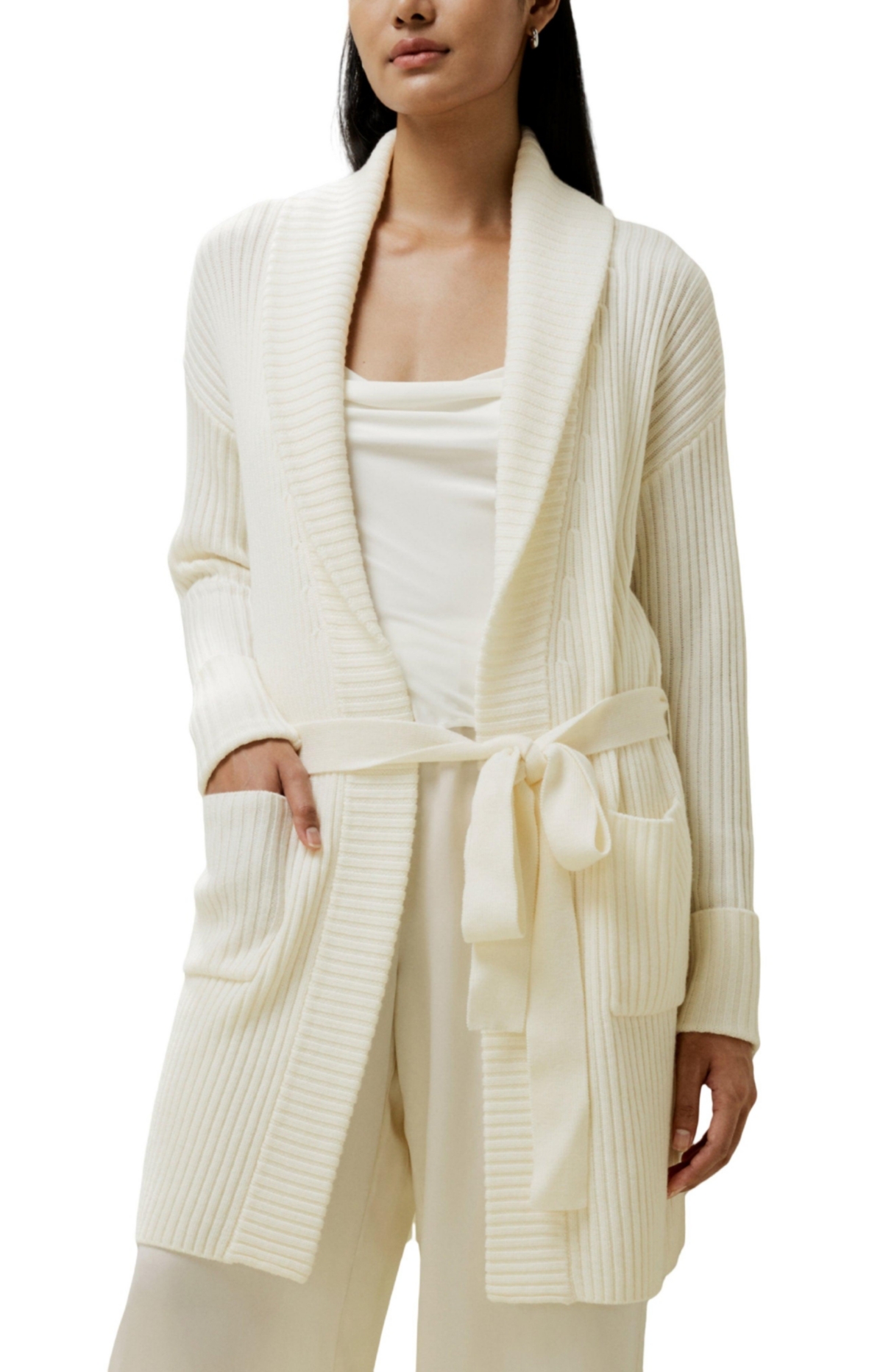 Click here for Lilysilk Womens Merino Wool Shawl Collar Cardigan... prices