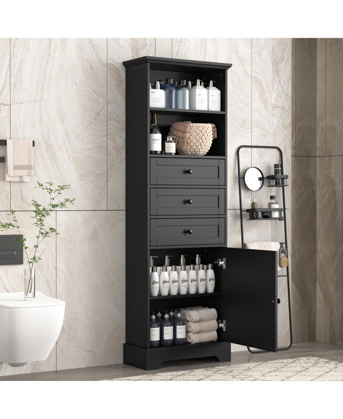 Click here for Rainsken Bathroom Storage Cabinet  with 3 Drawers... prices