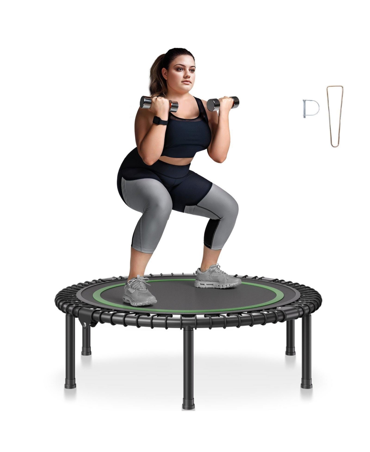 Click here for Mecale 40 Foldable Mini Trampoline  Fitness Reboun... prices