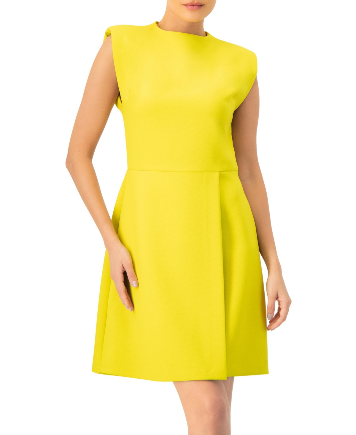 Click here for Ivonne Womens Solid Tailored A-Line Sleeveless Sho... prices