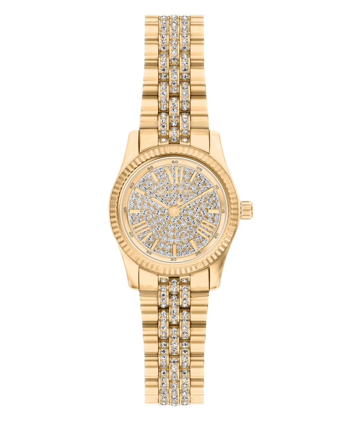 Click here for Michael Kors Womens Lexington Three-Hand Gold-Tone... prices