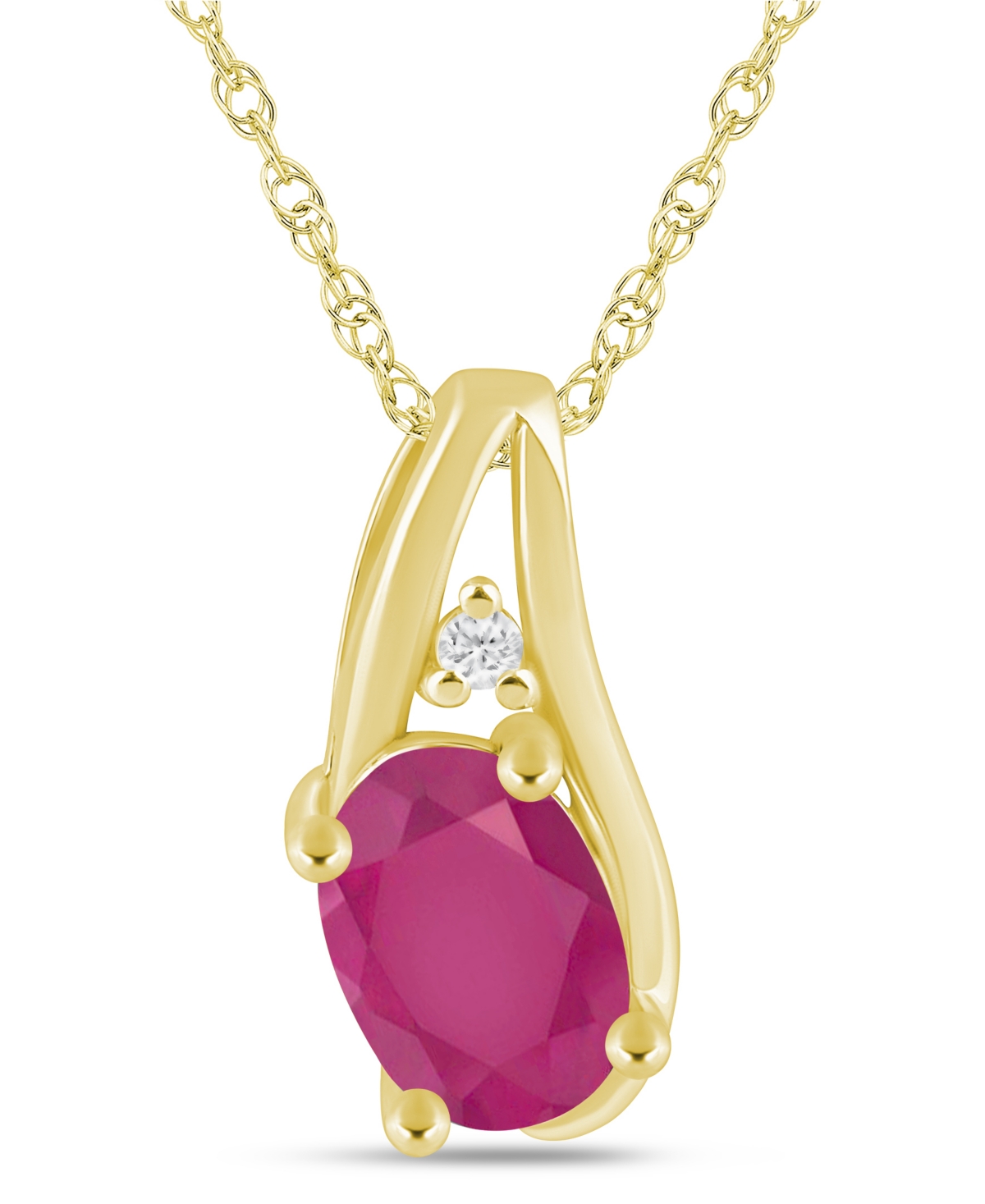 Click here for Macys Gemstone and Diamond Accent Pendant Necklace... prices