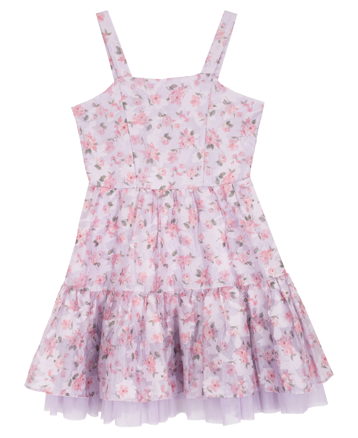 Click here for Rare Editions Girls 7-16 Floral Print Dress - Lila... prices