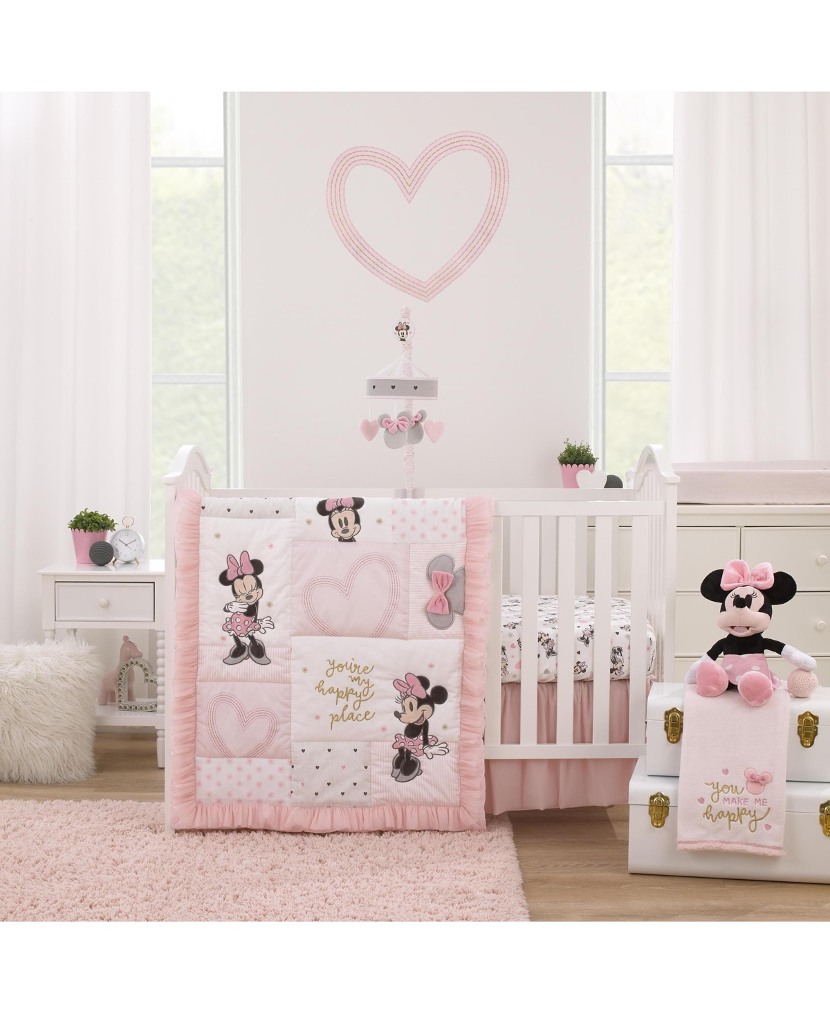 Click here for NoJo Disney Minnie Mouse My Happy Place Pink  Blac... prices