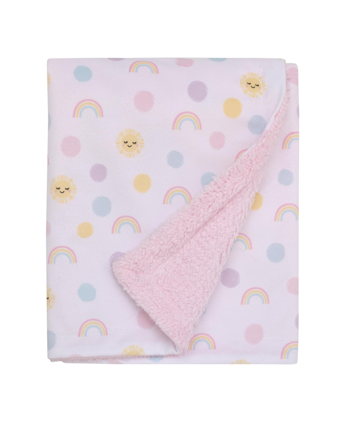 Click here for NoJo Happy Days Pink  Yellow and Blue Rainbows  Su... prices