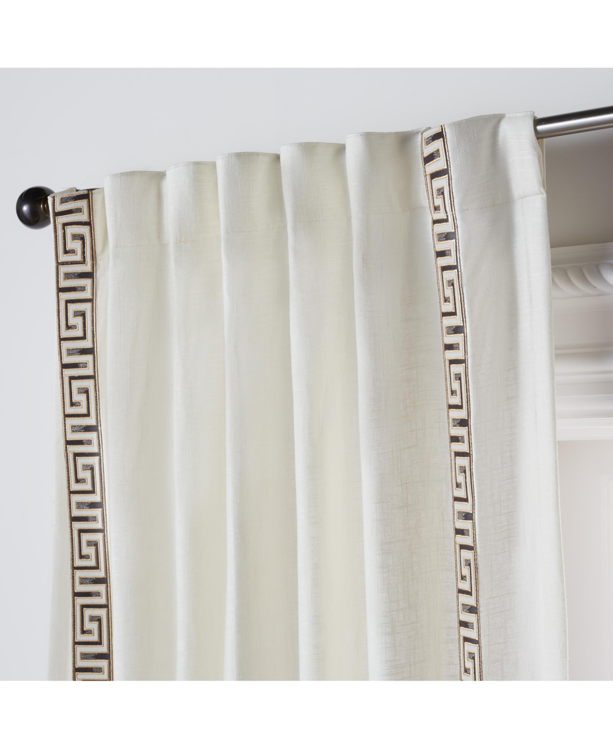 Click here for Z Gallerie Chloe Velvet Greek Key - White prices