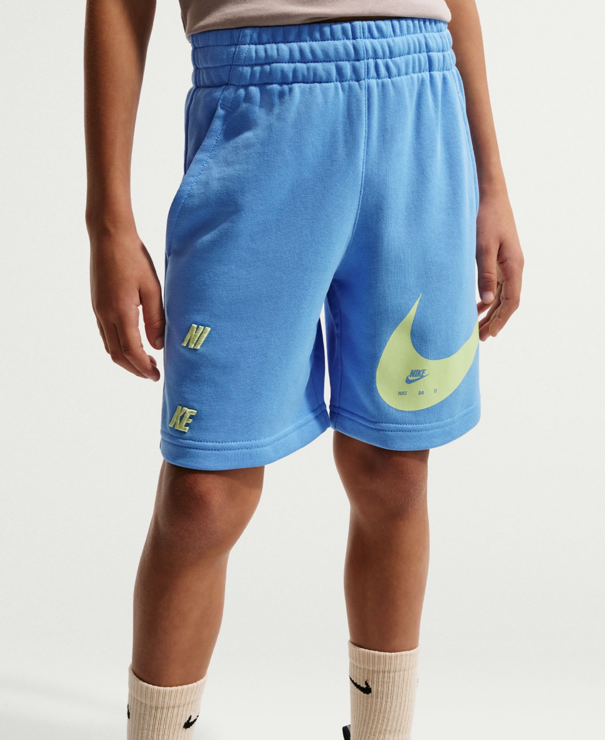 Click here for Nike Kids Sportswear Club Logo Detail Shorts - Uni... prices