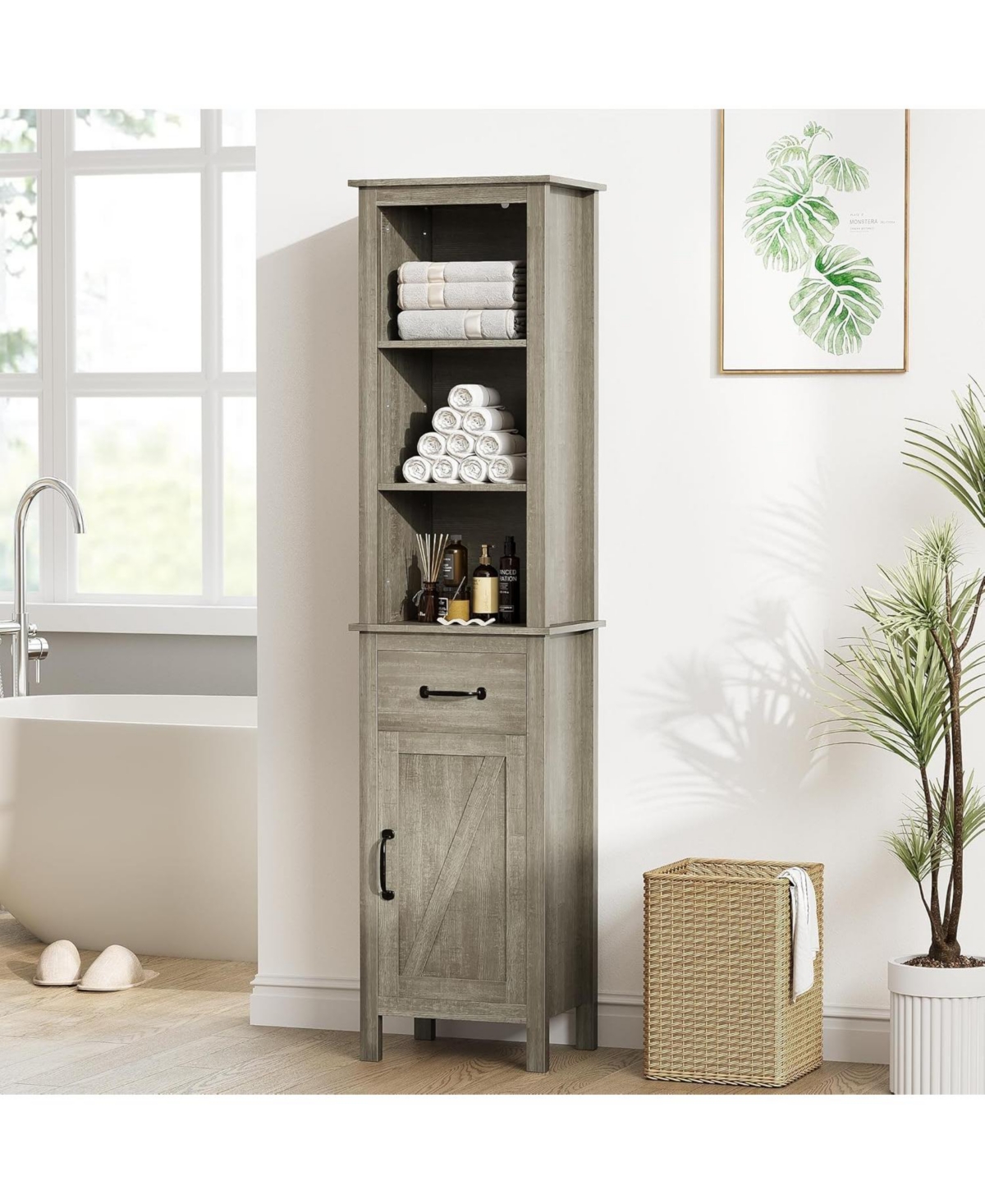 Click here for Gaomon Tall Bathroom Cabinet  63 Freestanding Pant... prices