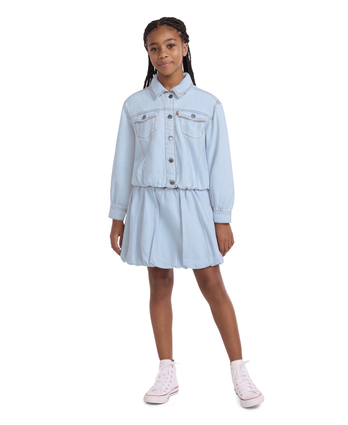 Click here for Levis Girls 7-16 Bubble Trucker Jacket - Wow Me Ov... prices