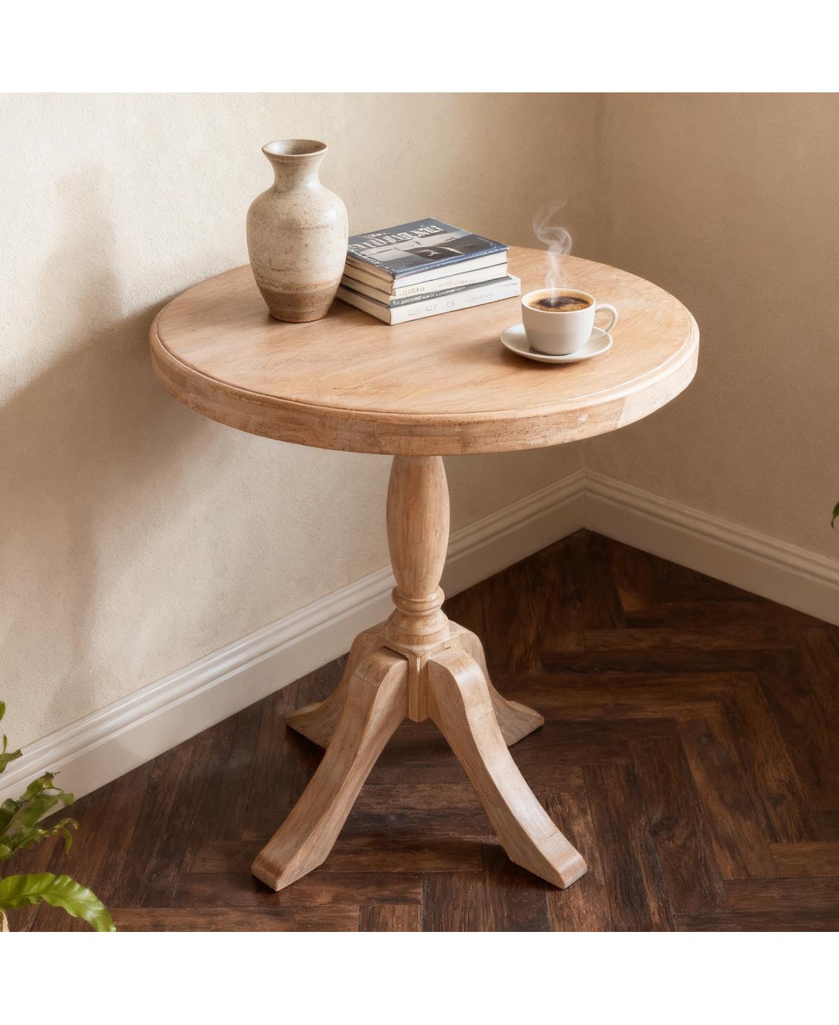 Click here for Streamdale 23.6 Round Wooden End Table  2 Heights... prices