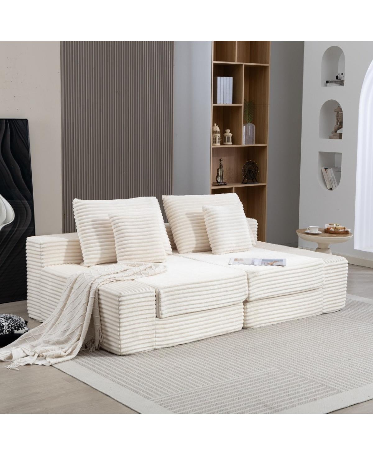 Click here for Streamdale Furniture Double Lounge Chaise Cloud Pl... prices