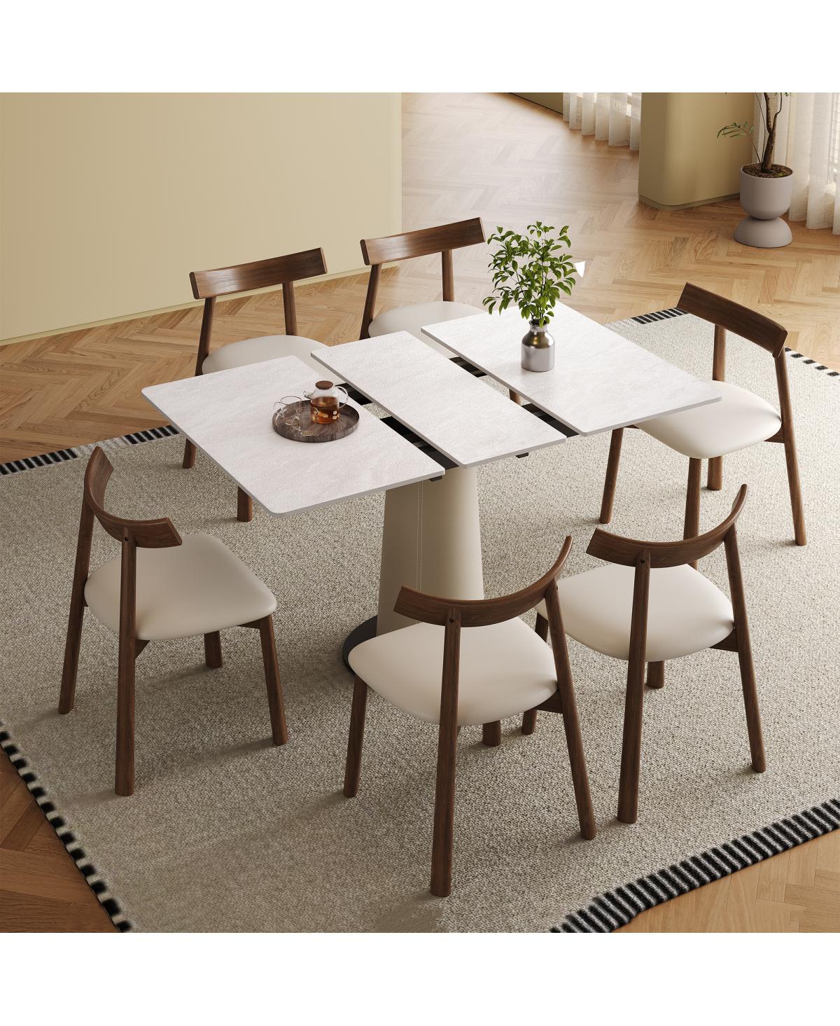 Click here for Streamdale Furniture Retractable Rock Slab Dining... prices