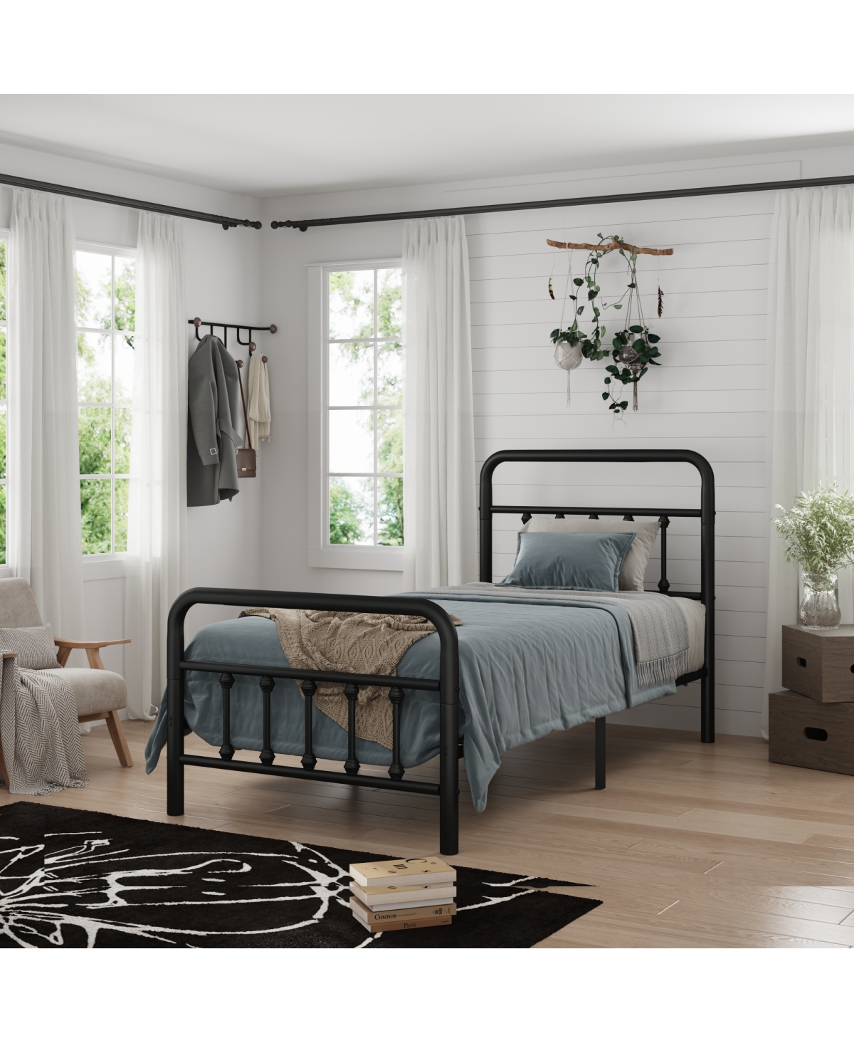 Click here for Streamdale Furniture Metal Bed Frame  Twin Size wi... prices