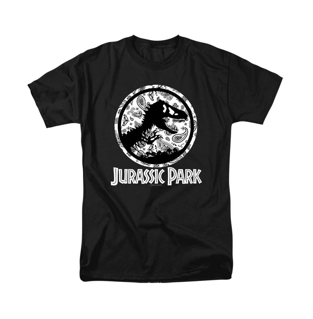 Click here for Jurassic Park Mens Paisley Logo T Shirt - Black prices