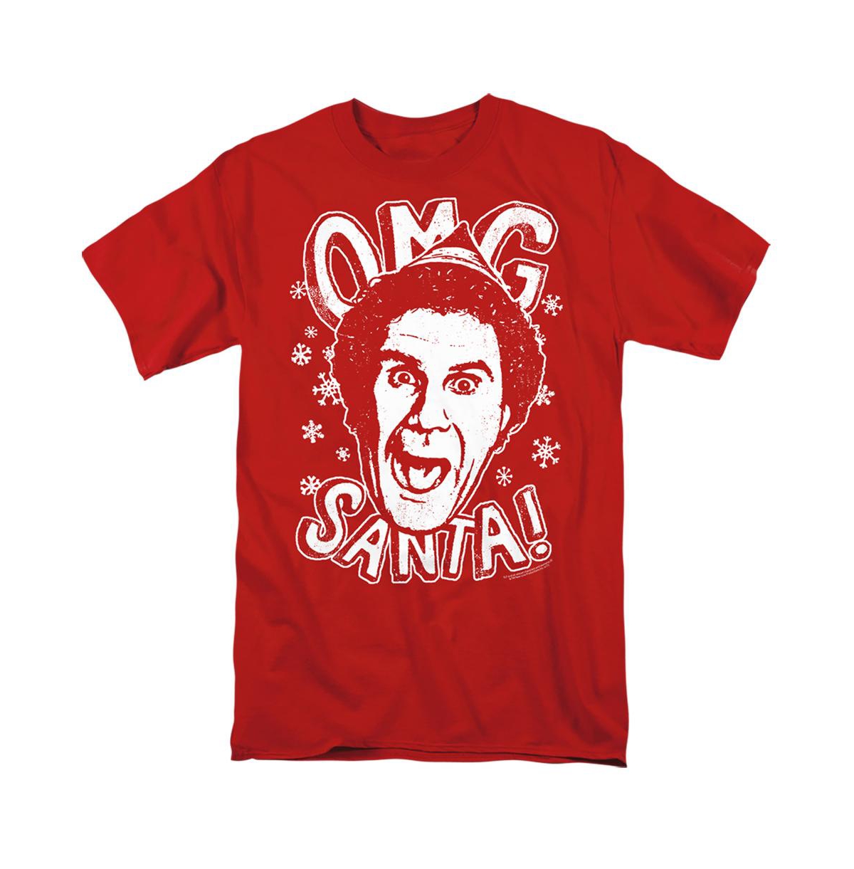 Click here for Elf Mens Omg Santa T Shirt - Red prices