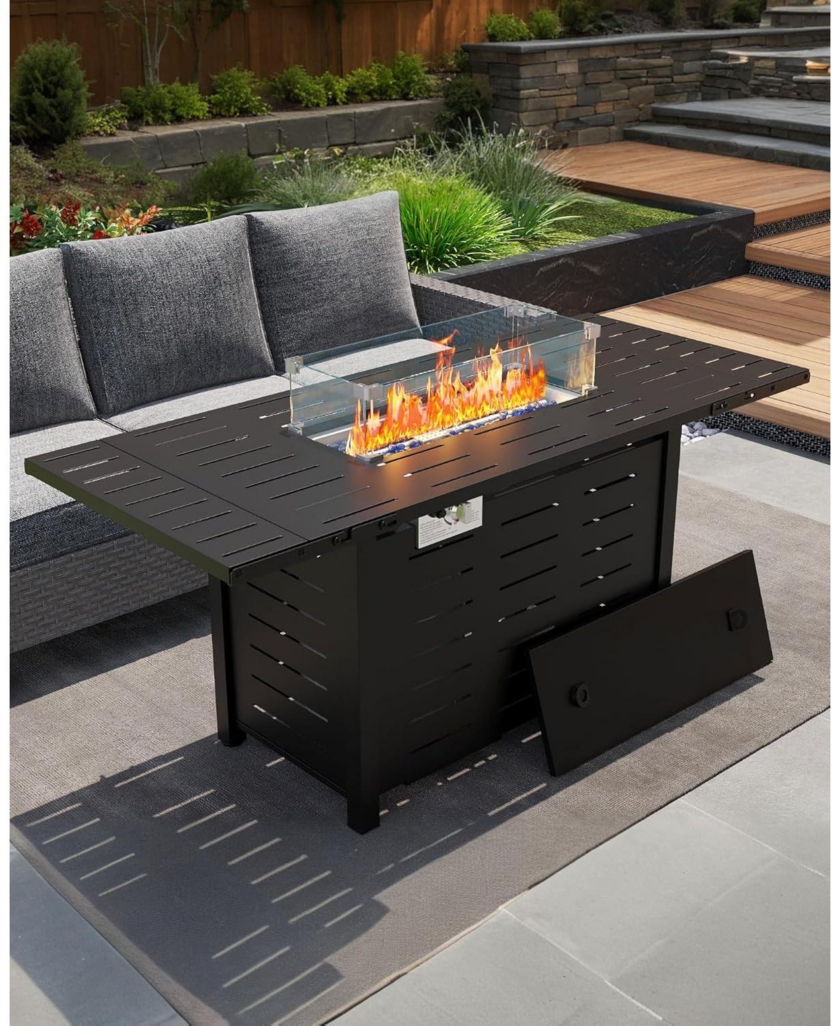 Click here for Gaomon 55" Propane Fire Pit Table  48 000 Btu... prices