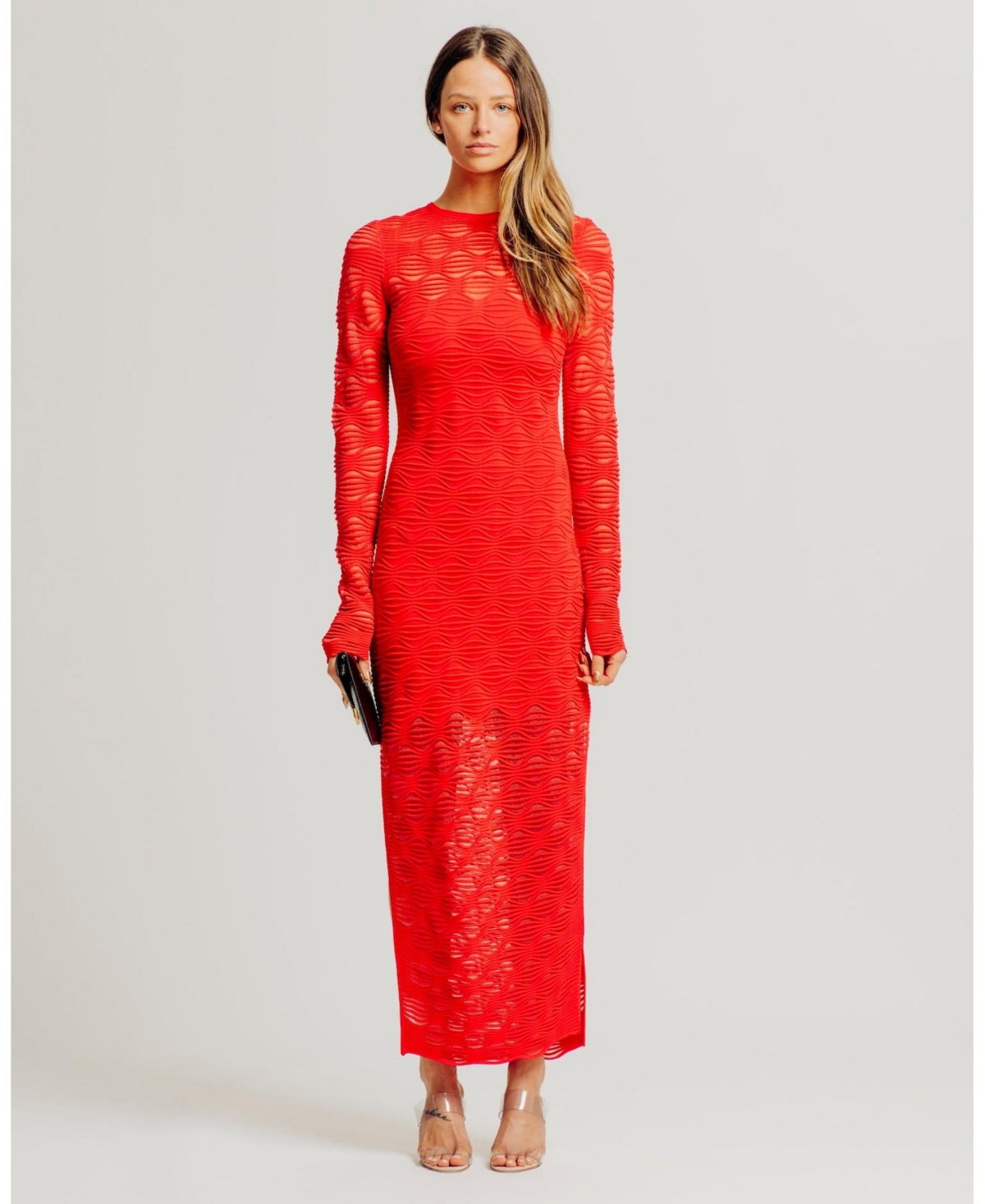 Click here for Torn By Ronny Kobo Womens Cheryl Dress - Scarlet prices