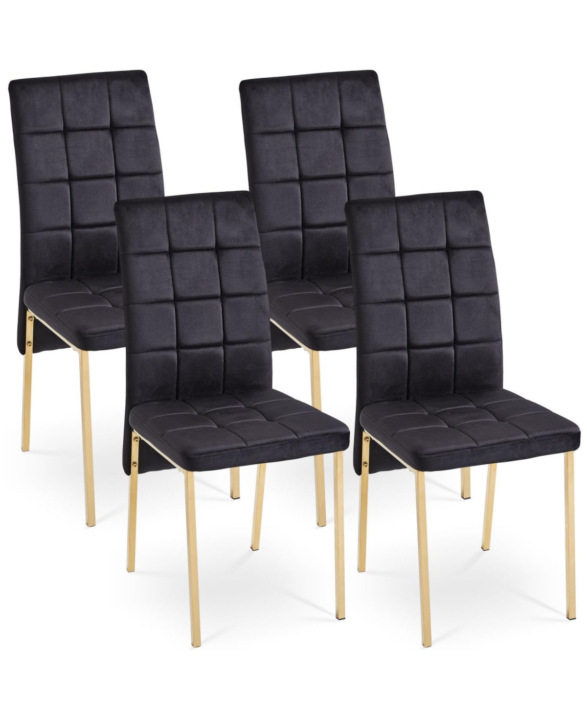 Click here for Streamdale Furniture Velvet Nordic Dining Chairs... prices