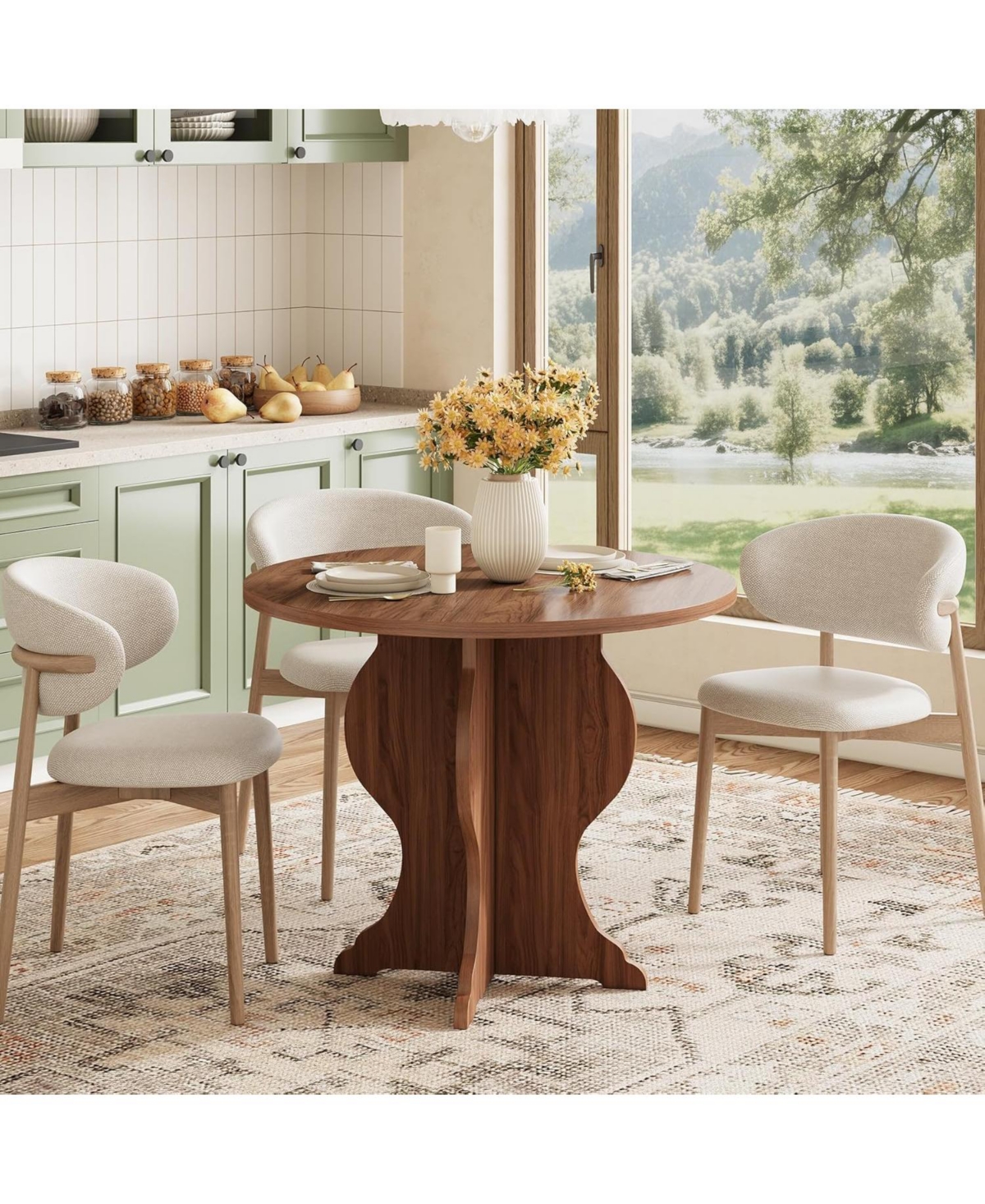 Click here for Tribesigns 31.5" Round Dining Table for 4  Mo... prices