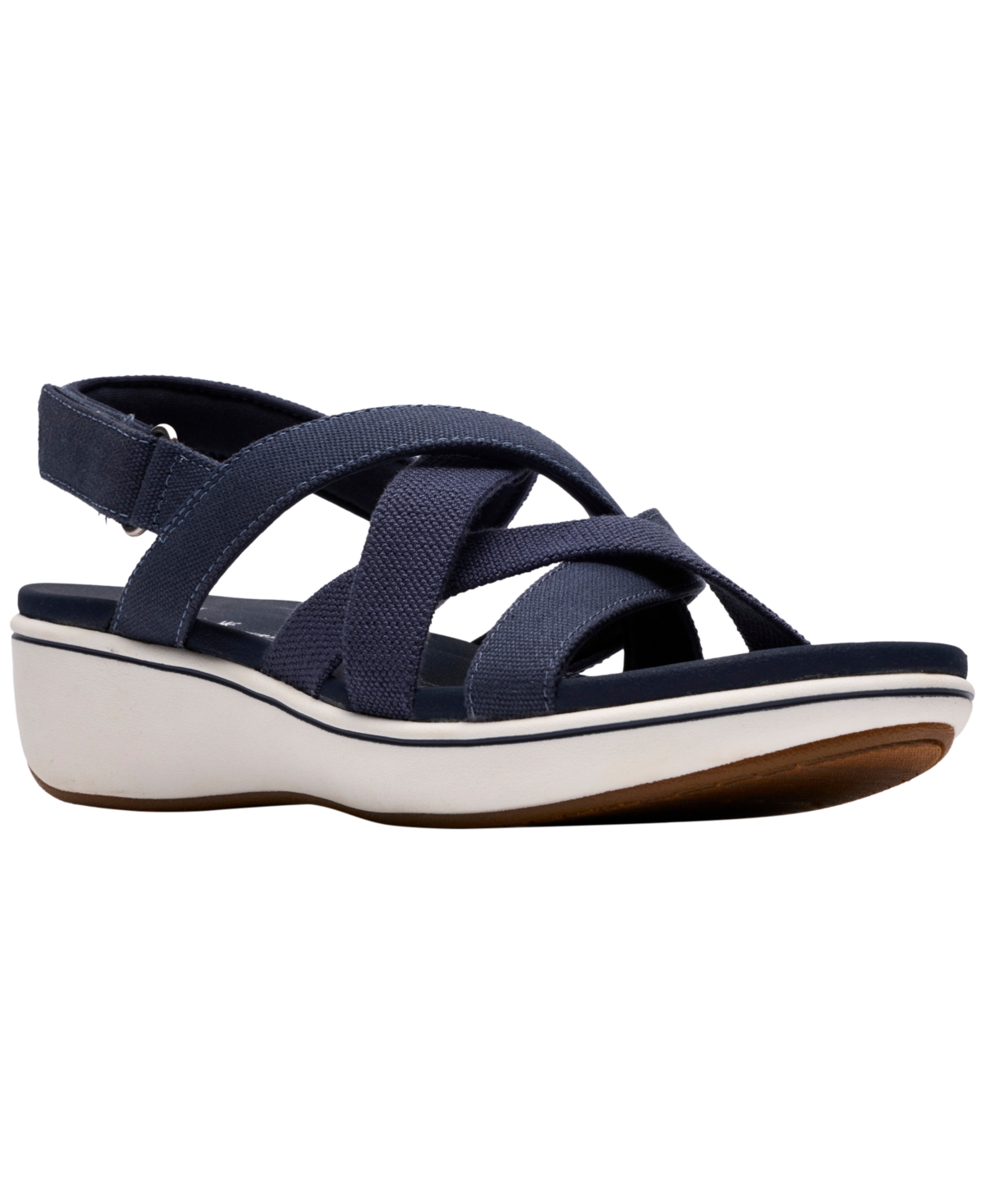 Click here for Clarks Womens BreezeRae Ana Open Toe Wedge Sandals... prices