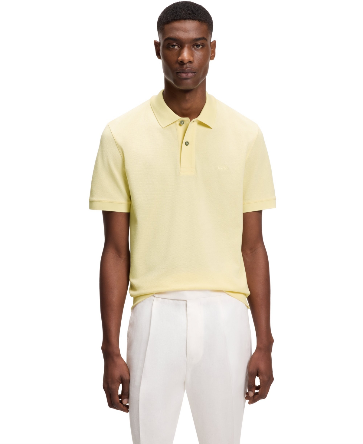 Click here for Boss by Hugo Boss Mens Cotton Pique Embroidered Lo... prices