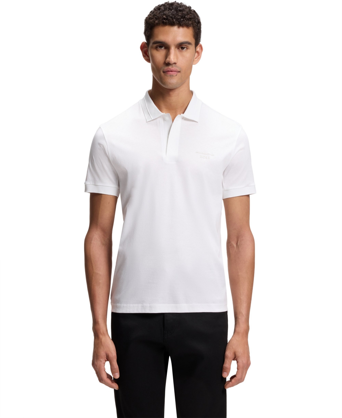 Click here for Boss x Porsche Mens Mercerized Cotton Polo Shirt -... prices