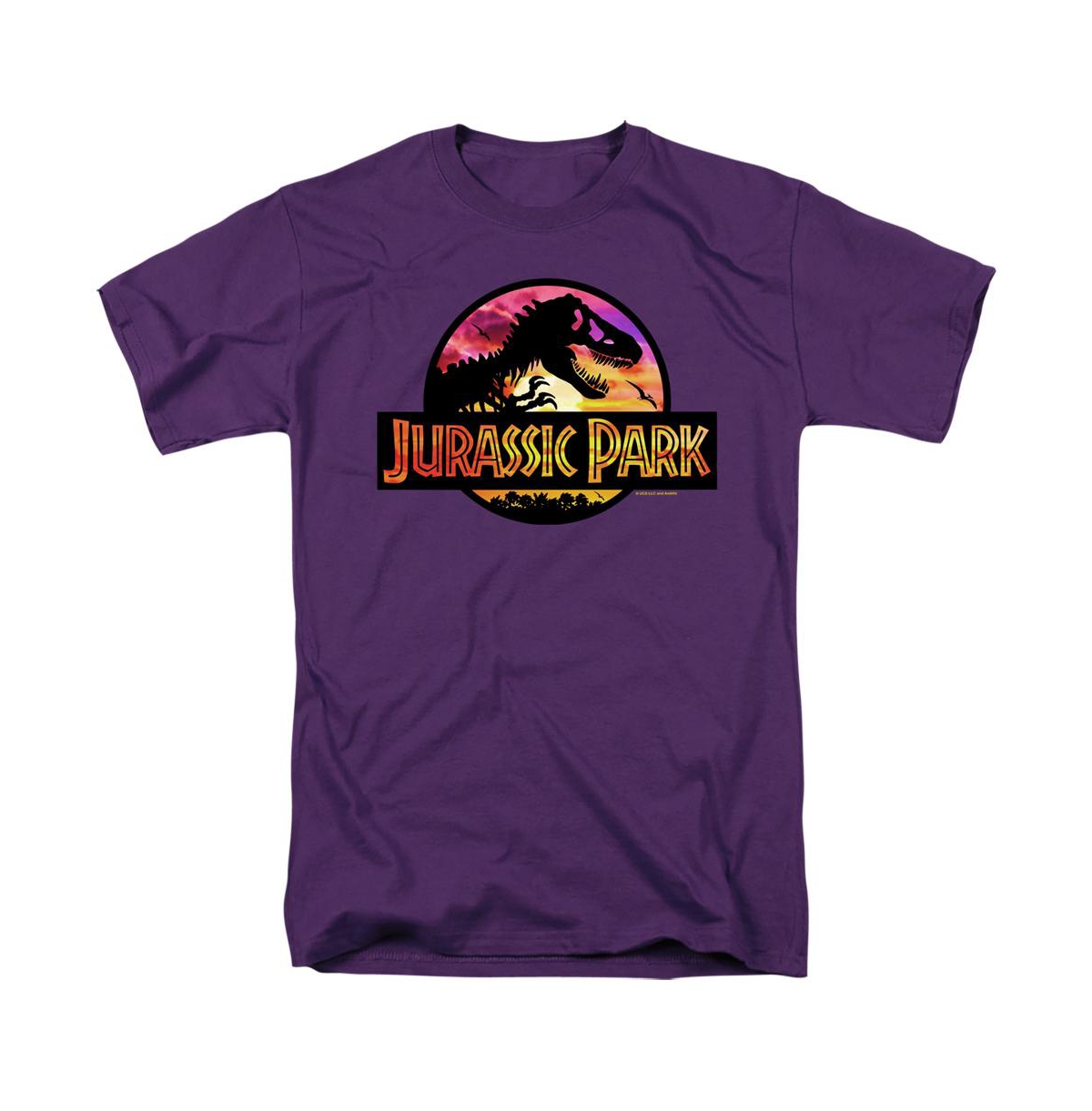 Click here for Jurassic Park Mens Sunset Park T Shirt - Purple prices