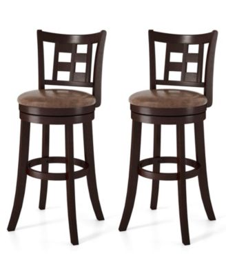 Click here for Costway Bar Stools 30 X22 Swivel Bar Chairs With F... prices