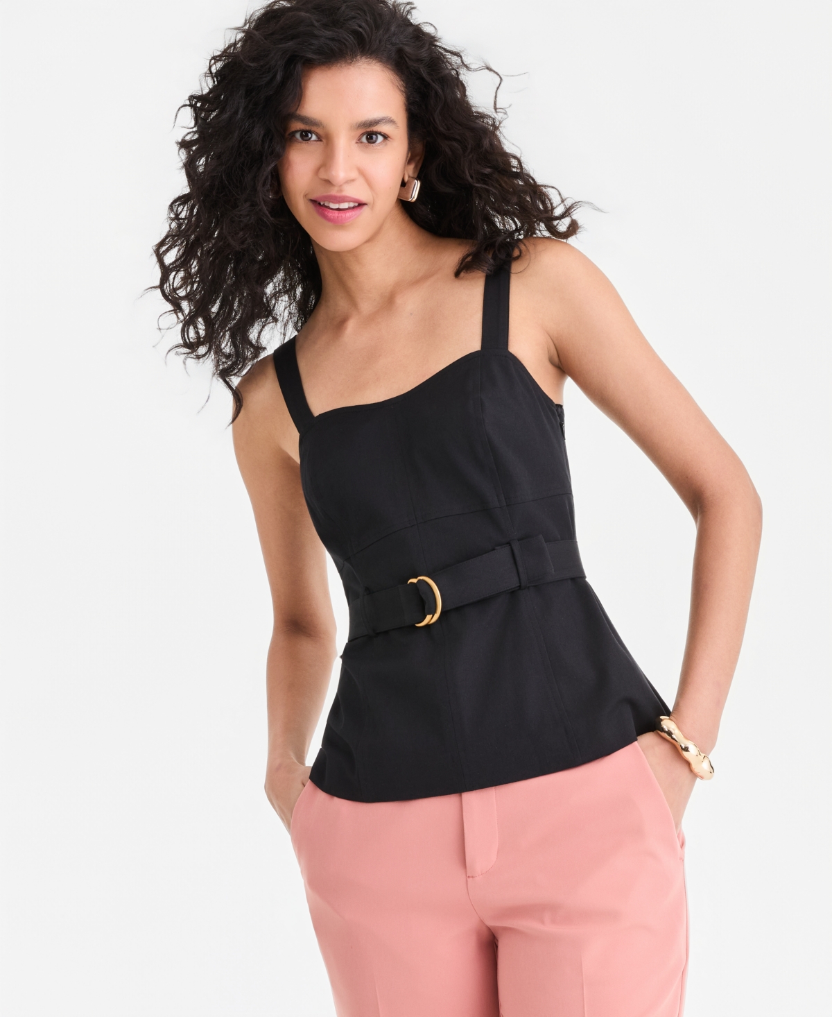 Click here for I.n.c. International Concepts Womens Belted Tank T... prices