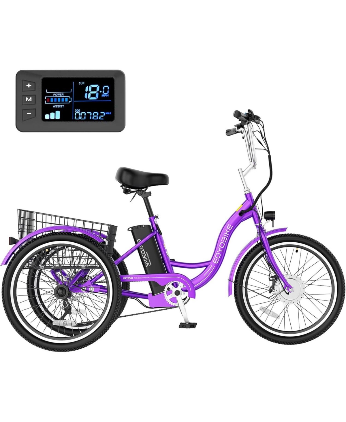 Click here for Mooncool 350W Electric Tricycle for Adults - Rose... prices