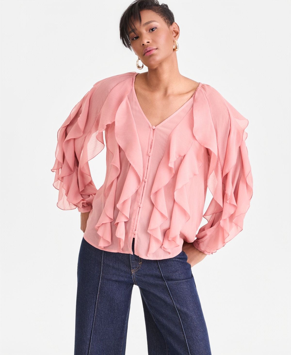 Click here for I.n.c. International Concepts Womens Long-Sleeve R... prices