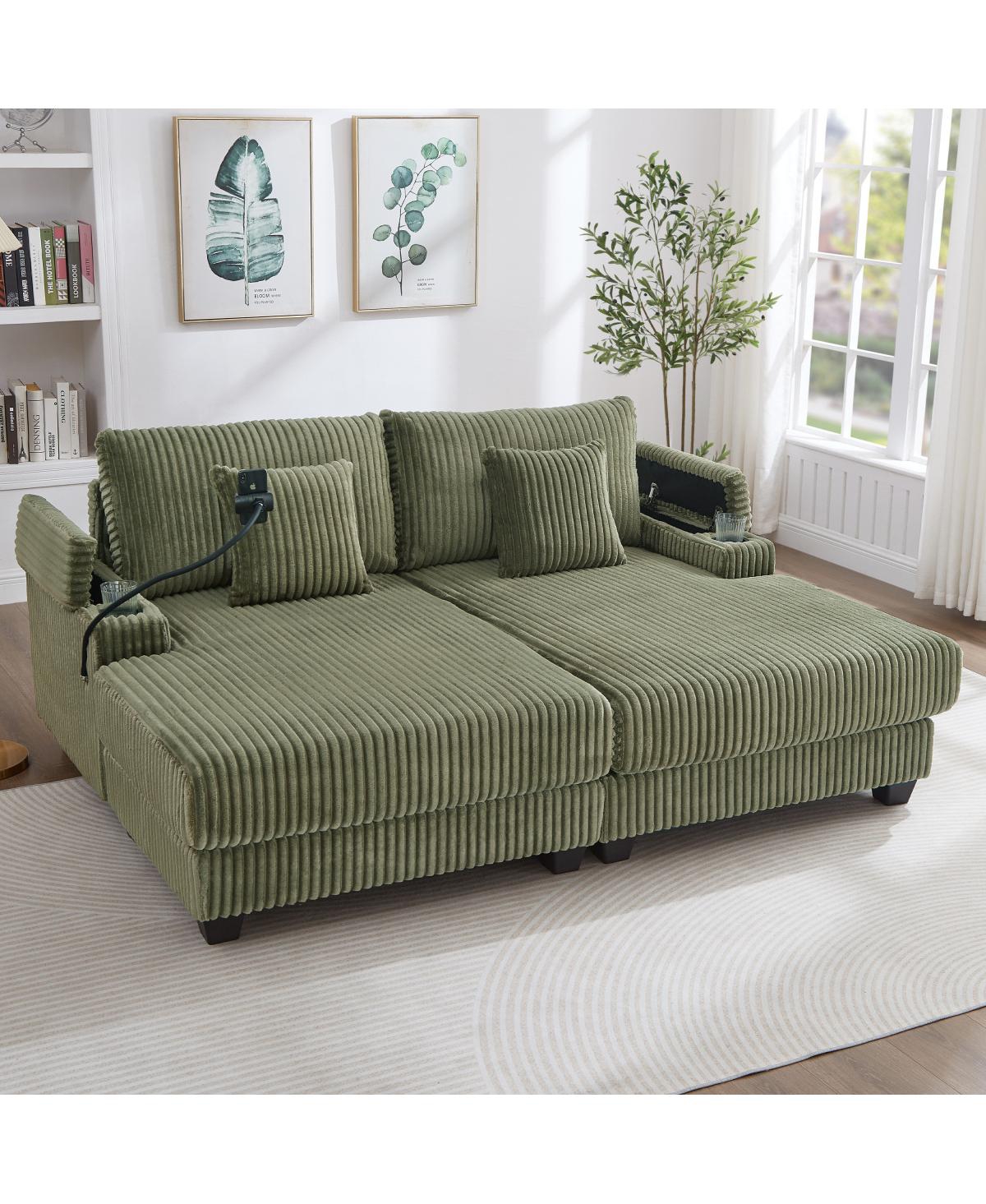 Click here for Streamdale Modern Chaise Sofa with Adjustable Back... prices