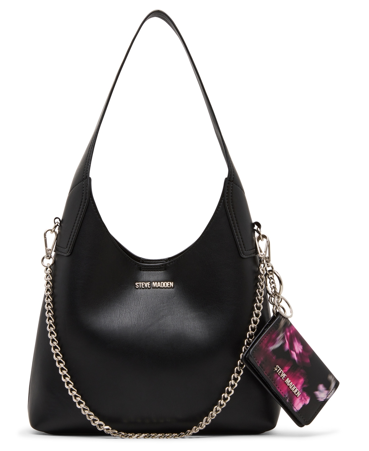 Click here for Steve Madden Benny Small Hobo Bag with Pouch - Bla... prices