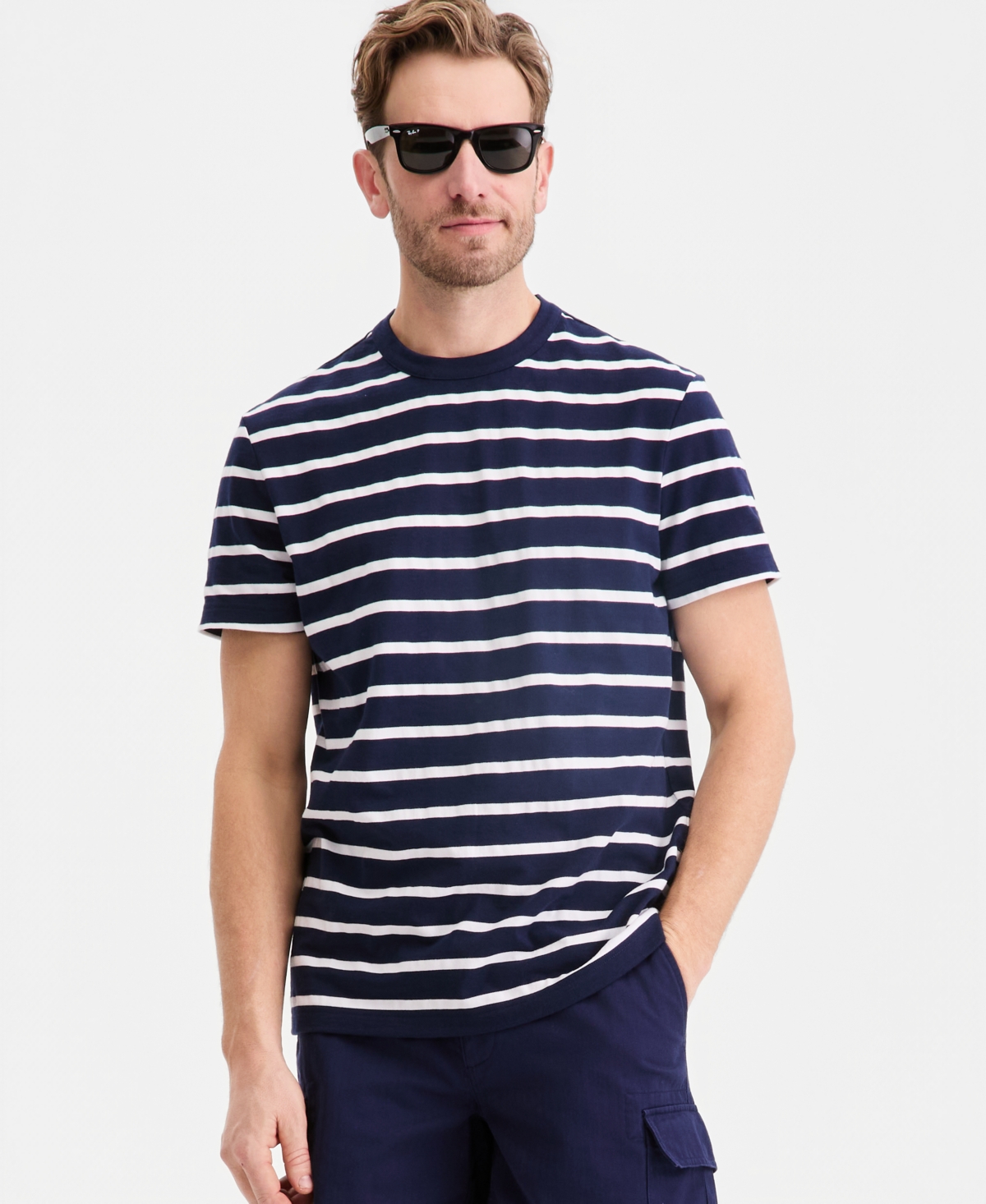 Click here for Club Room Mens Sail Stripe T-Shirt  Macys Exclusiv... prices