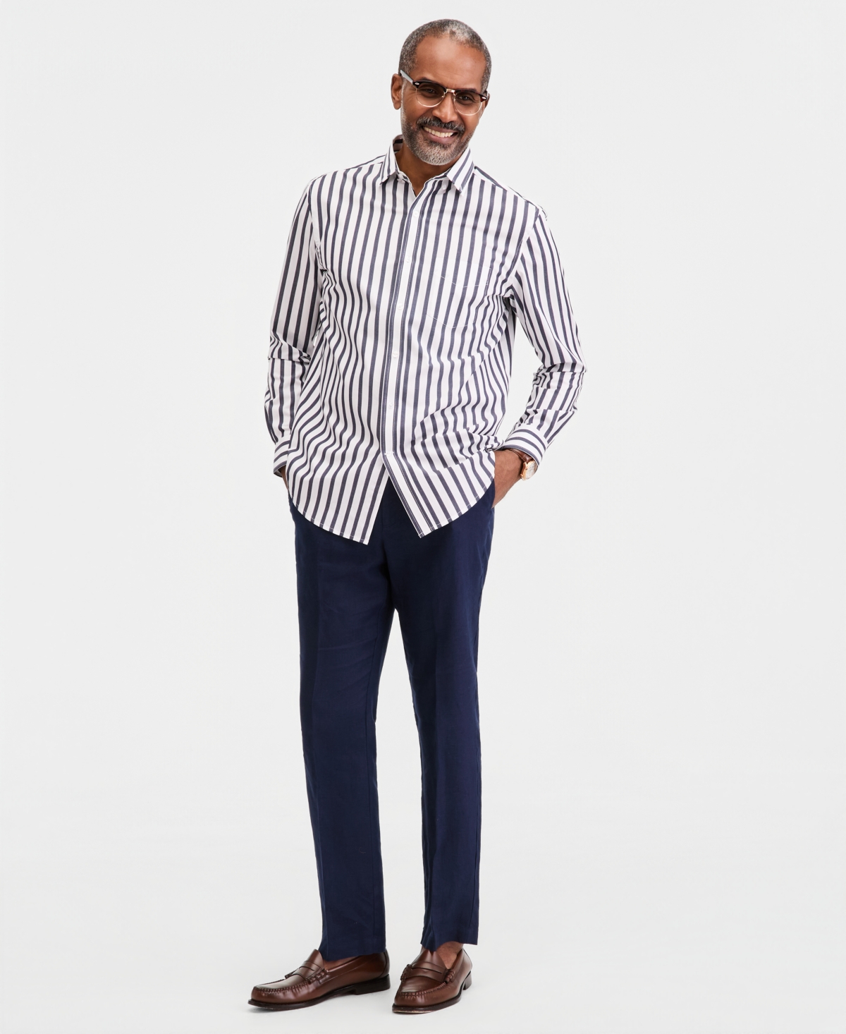 Click here for Club Room Mens Long Sleeve Poplin Shirt - Poplin S... prices