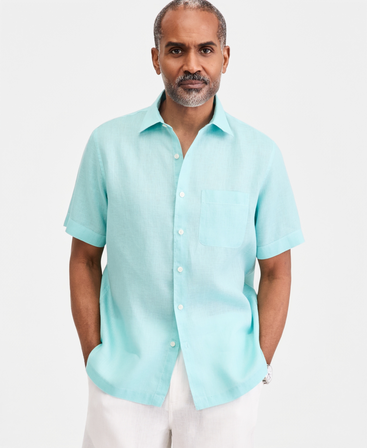 Click here for Club Room Mens 100 Linen Shirt  Created for Macys... prices