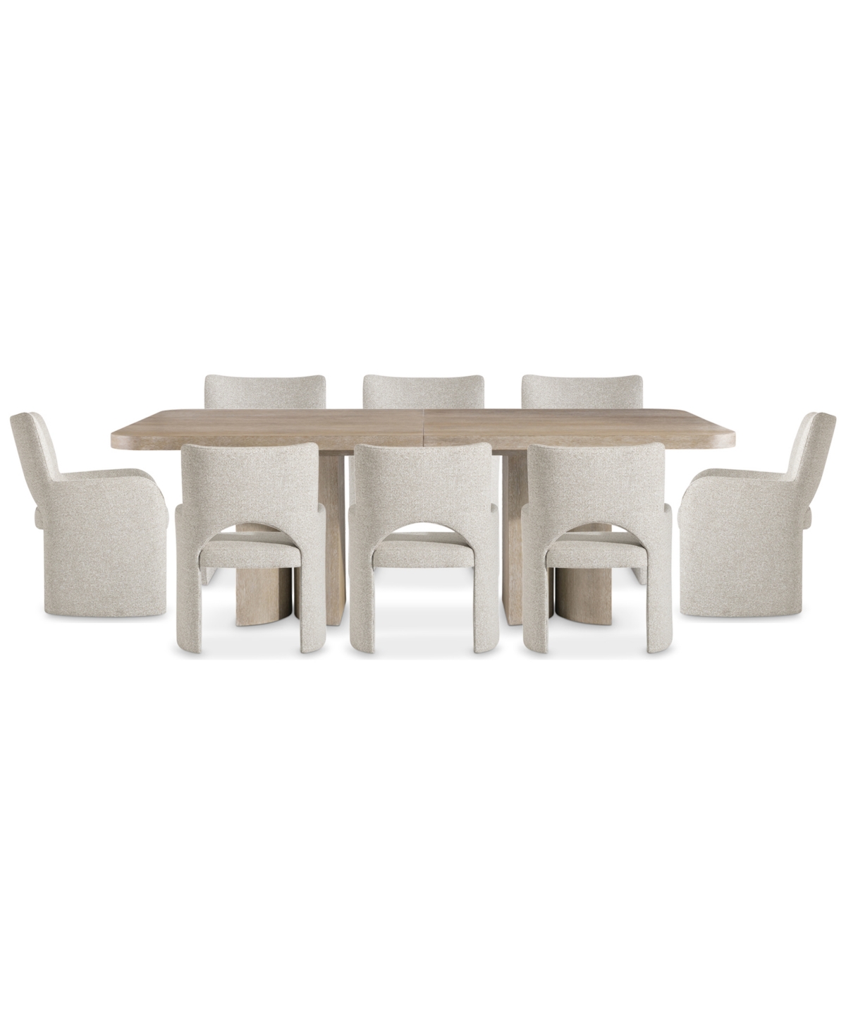 Click here for Bernhardt 9-Pc. Wood Loggia Rectangle Table and Up... prices