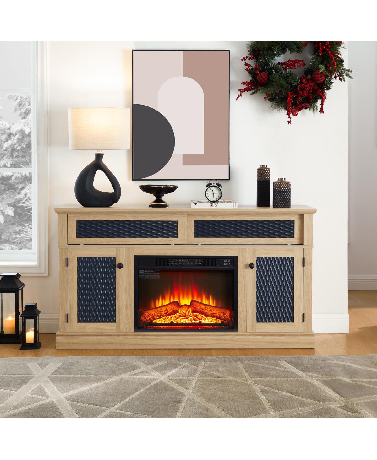 Click here for Streamdale Furniture Embossed Pattern Tv Stand wit... prices