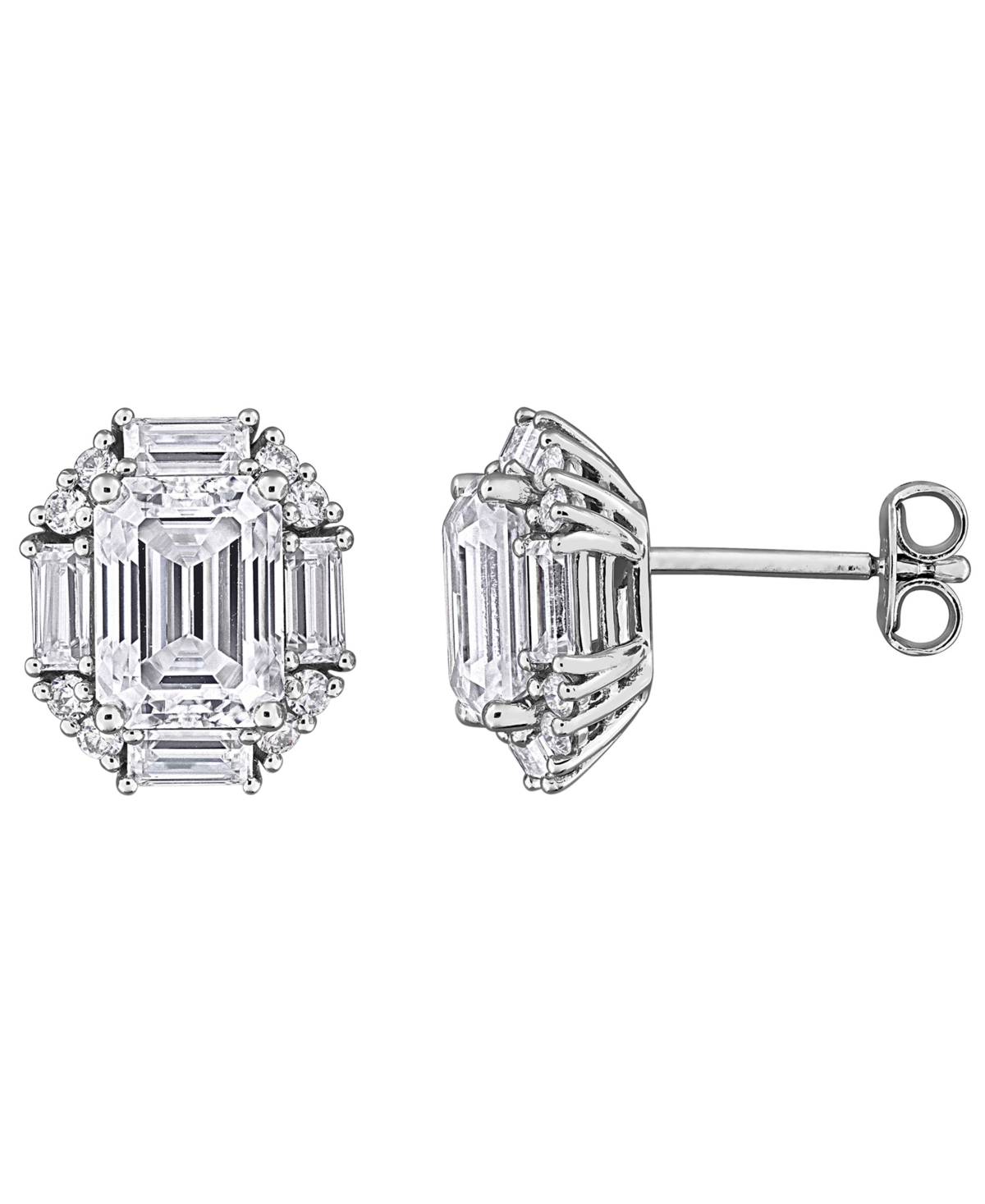 Click here for Macys Moissanite (5 ct. t.w.) Stud Earrings in Ste... prices