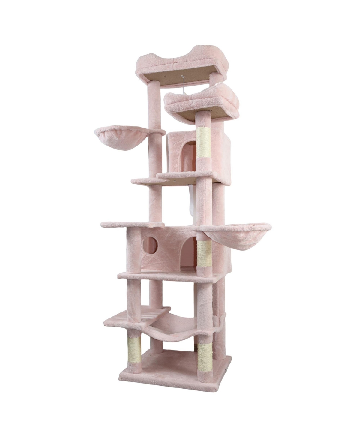Click here for Zeus & Ruta 68" Pink Multi-Level Cat Tree wit... prices